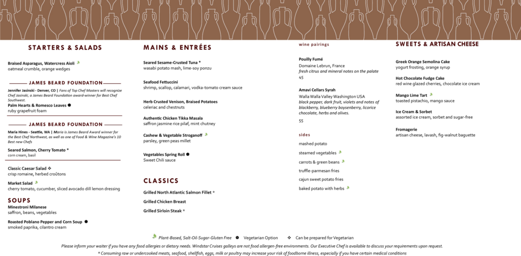 Windstar Cruises Room service guide | The Boutique Cruiser